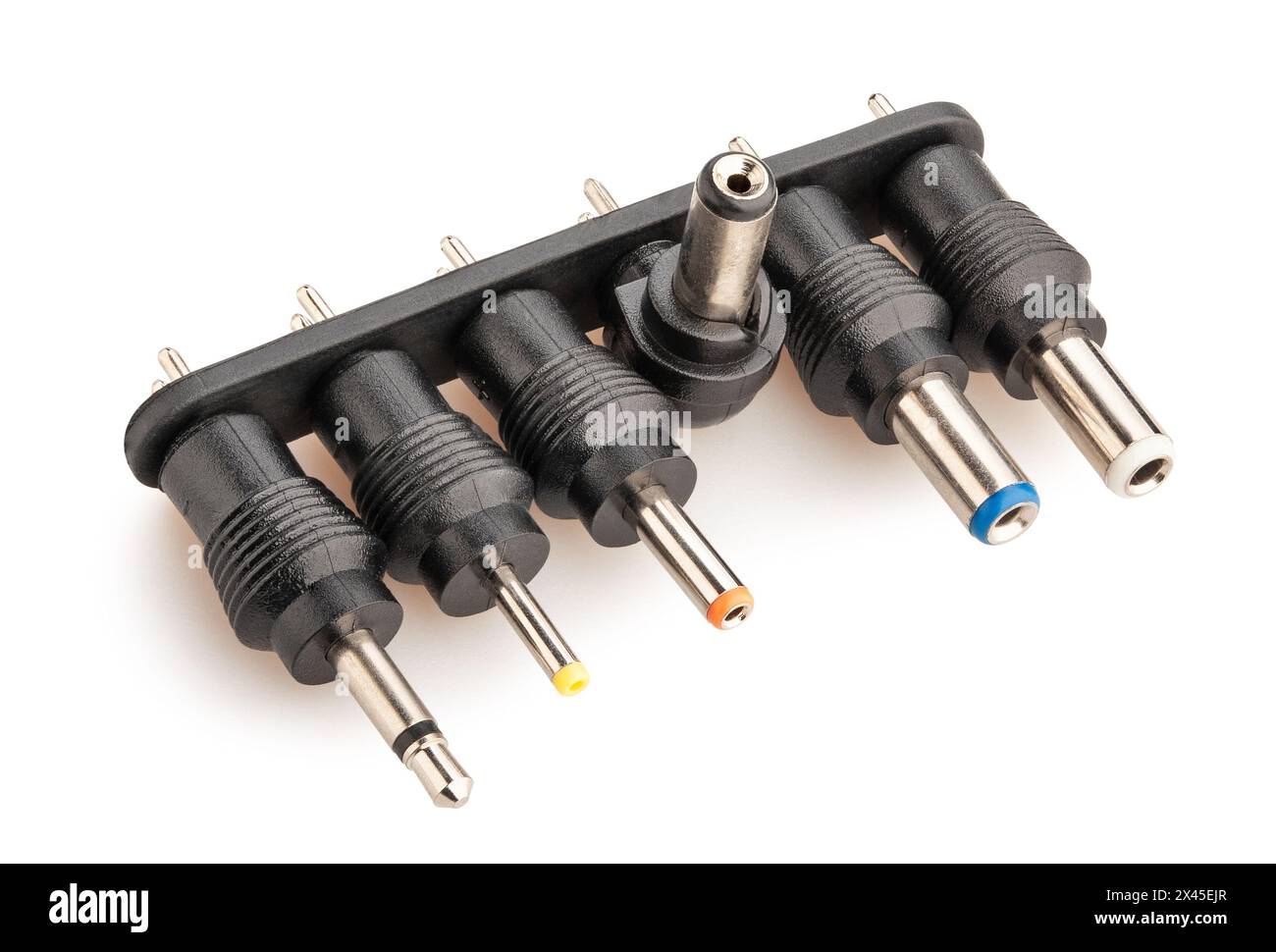 power adaptor plug set path isolated on white Stock Photo - Alamy