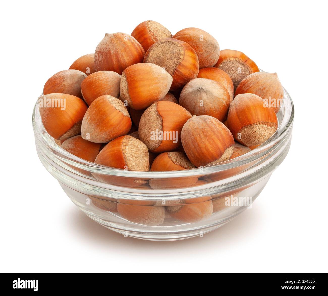 Stack hazelnuts food background Cut Out Stock Images & Pictures - Alamy
