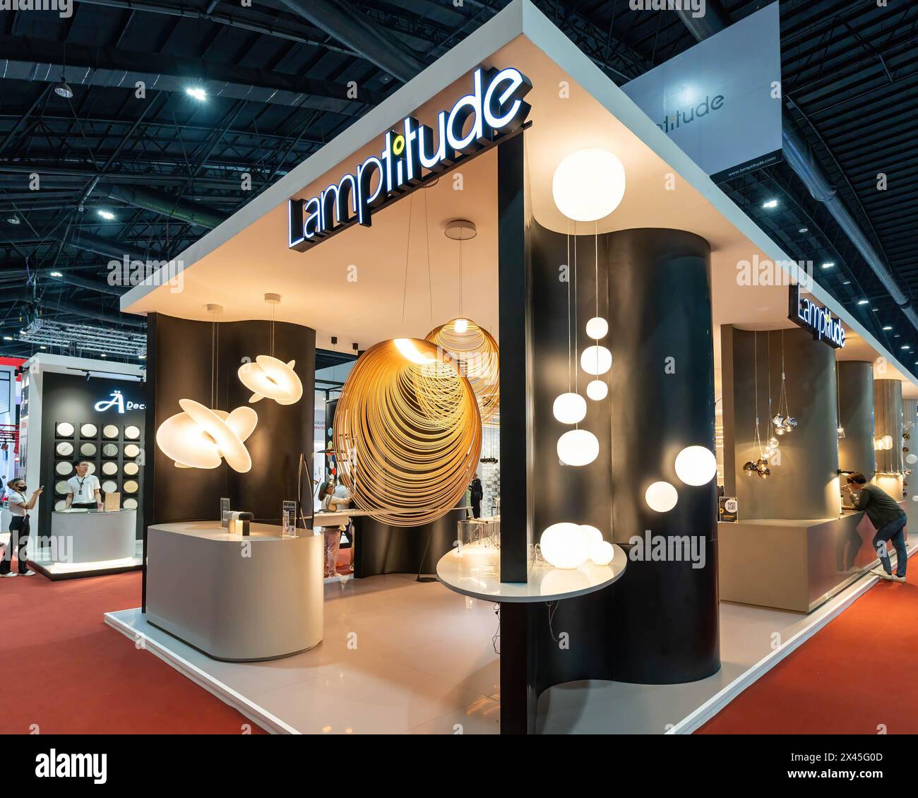 Muang Thong Thani, Thailand. 30th Apr, 2024. General view of the booth of Lamptitude during the ...