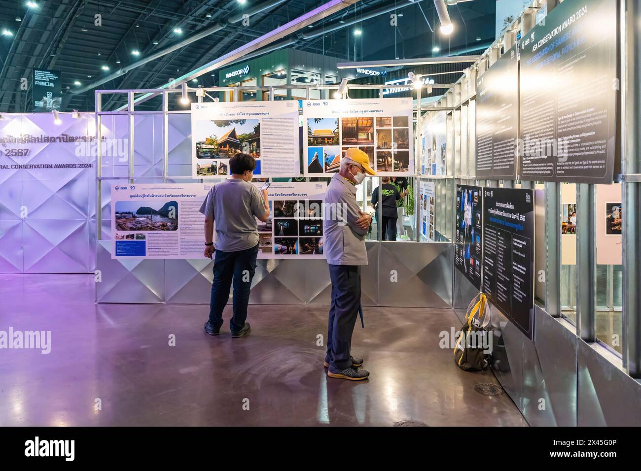 Muang Thong Thani, Thailand. 30th Apr, 2024. Visitors look at an ...