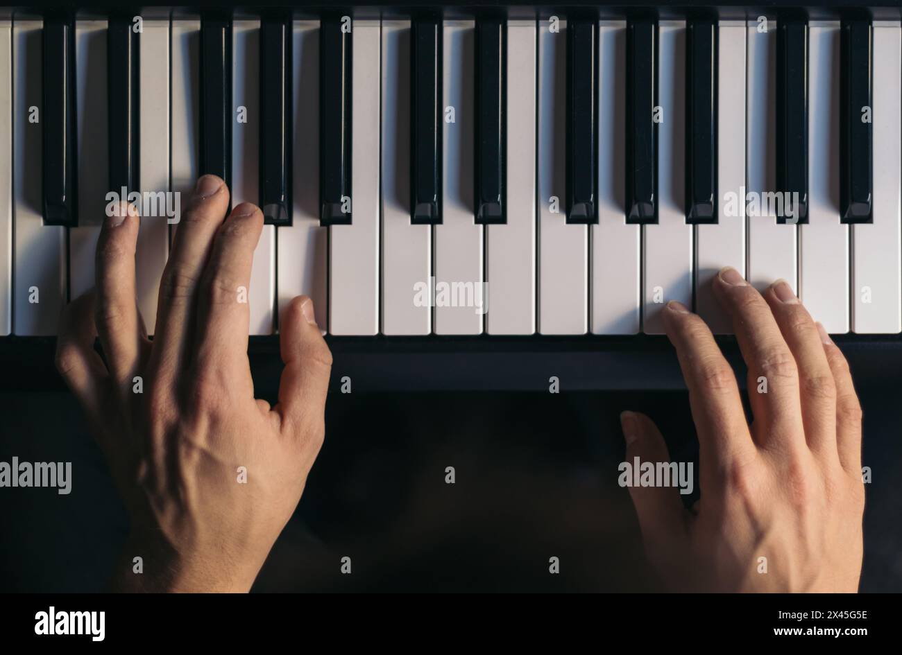 Piano top view hi-res stock photography and images - Alamy