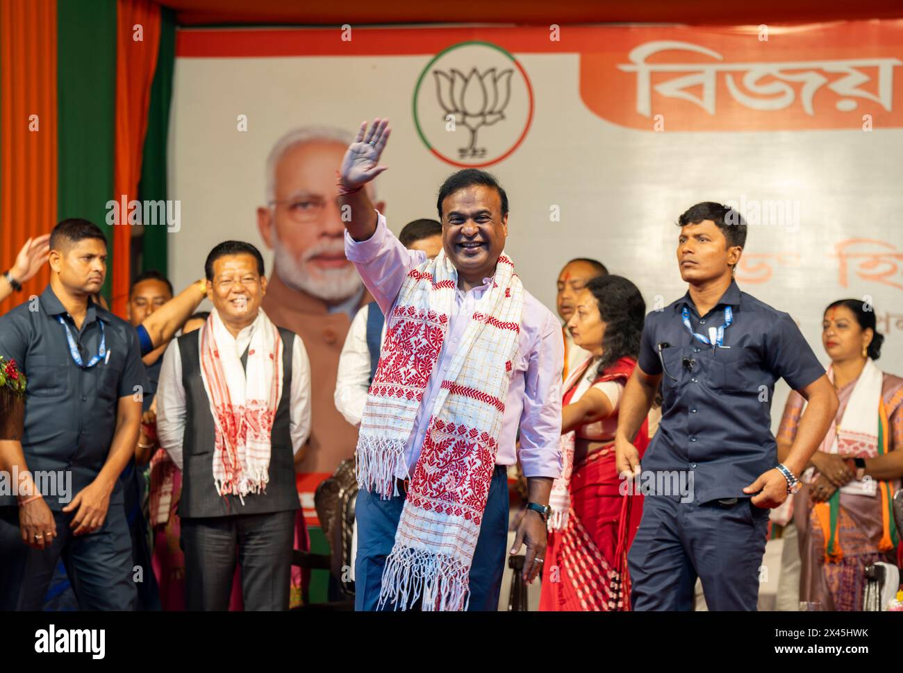 Guwahati, Assam, India on 30 April 2024. Bharatiya Janata Party (BJP ...