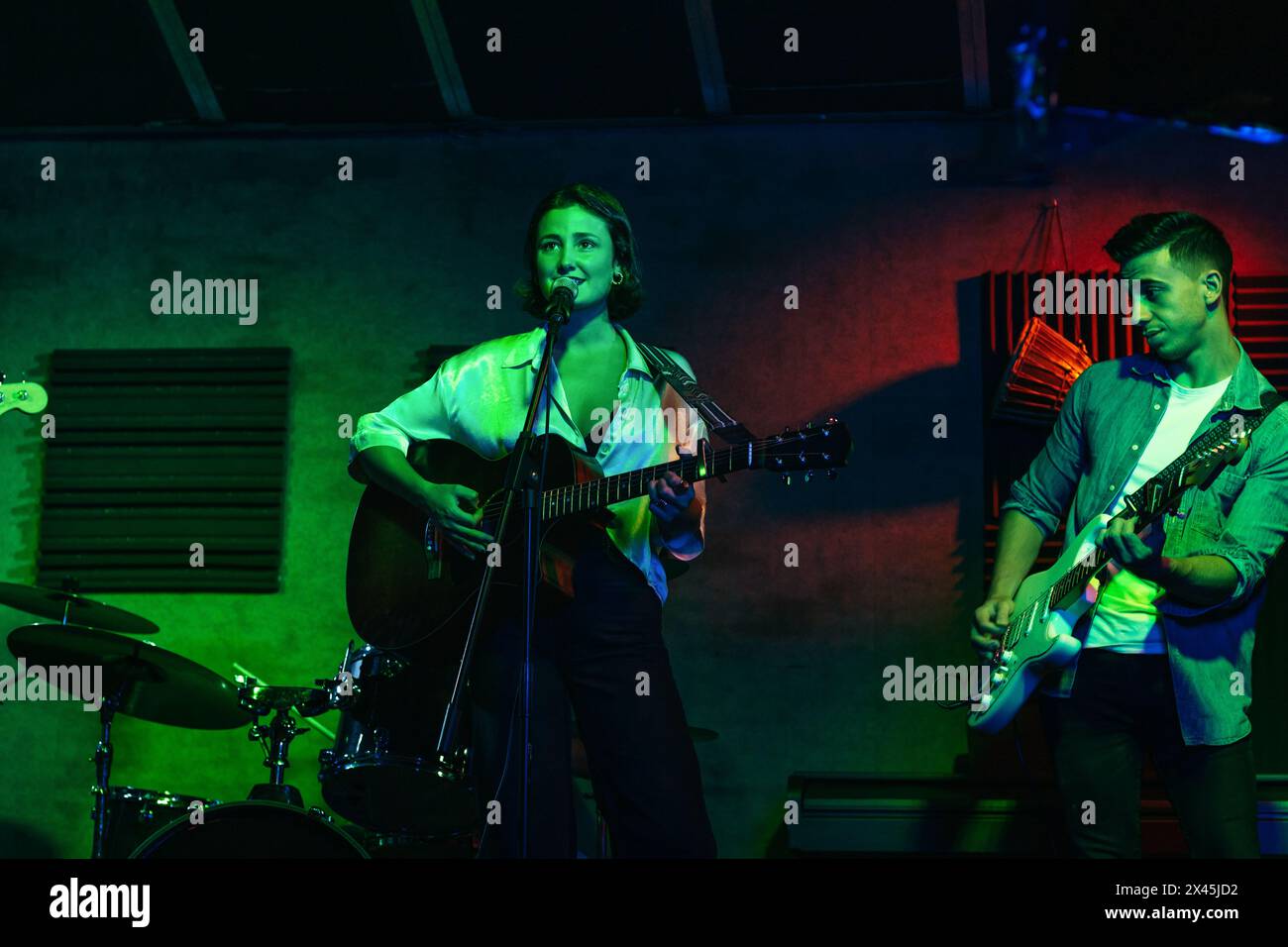 Drum and singing a song hi-res stock photography and images - Alamy