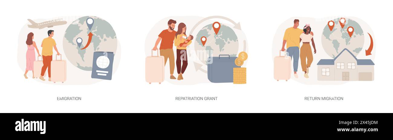 Homeland isolated concept vector illustration set Stock Vector Image ...