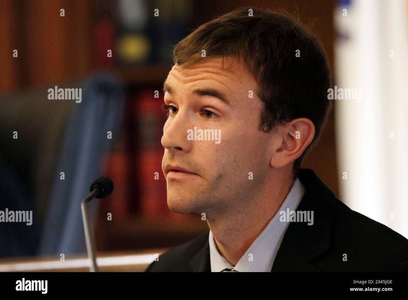 Timothy Nuttall, from the Canton Fire Department, testifies during ...