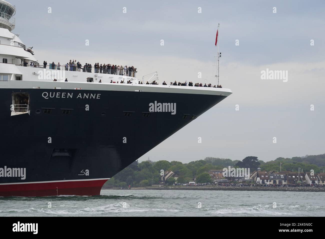 Cunard's newest cruise ship Queen Anne arrives at the City Cruise ...