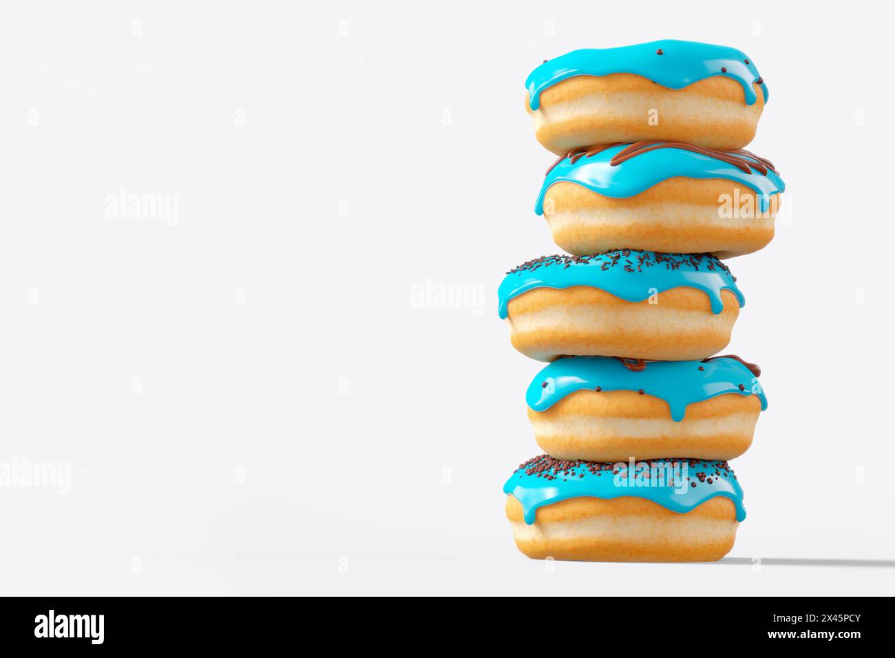 Flying donuts concept white hi-res stock photography and images - Alamy