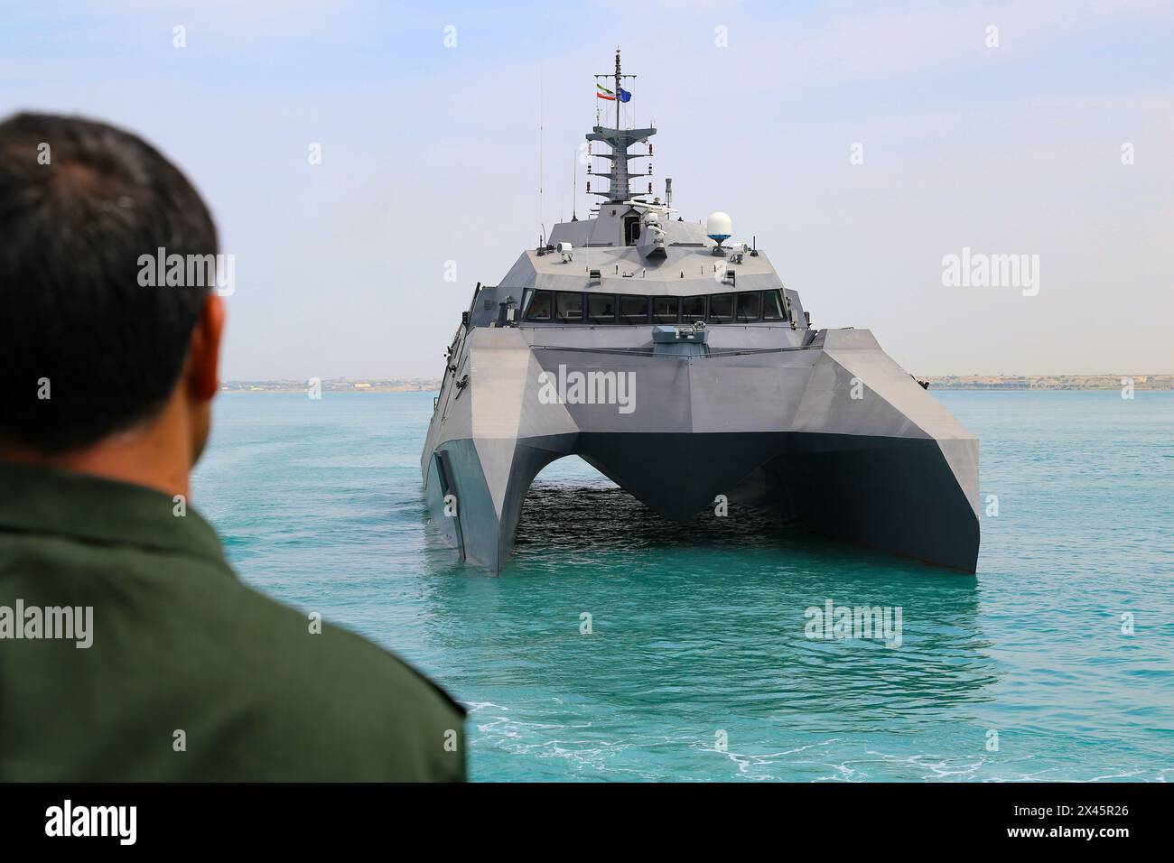 April 29, 2024, Persian Gulf, Bushehr, Iran: A member of the Islamic ...