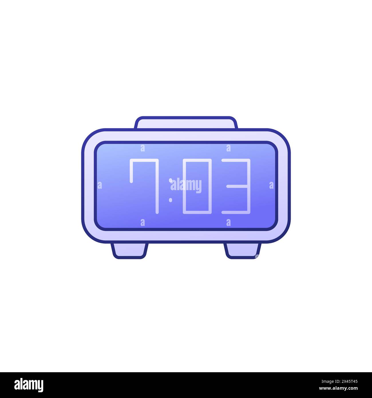 digital clock icon with outline Stock Vector Image & Art - Alamy