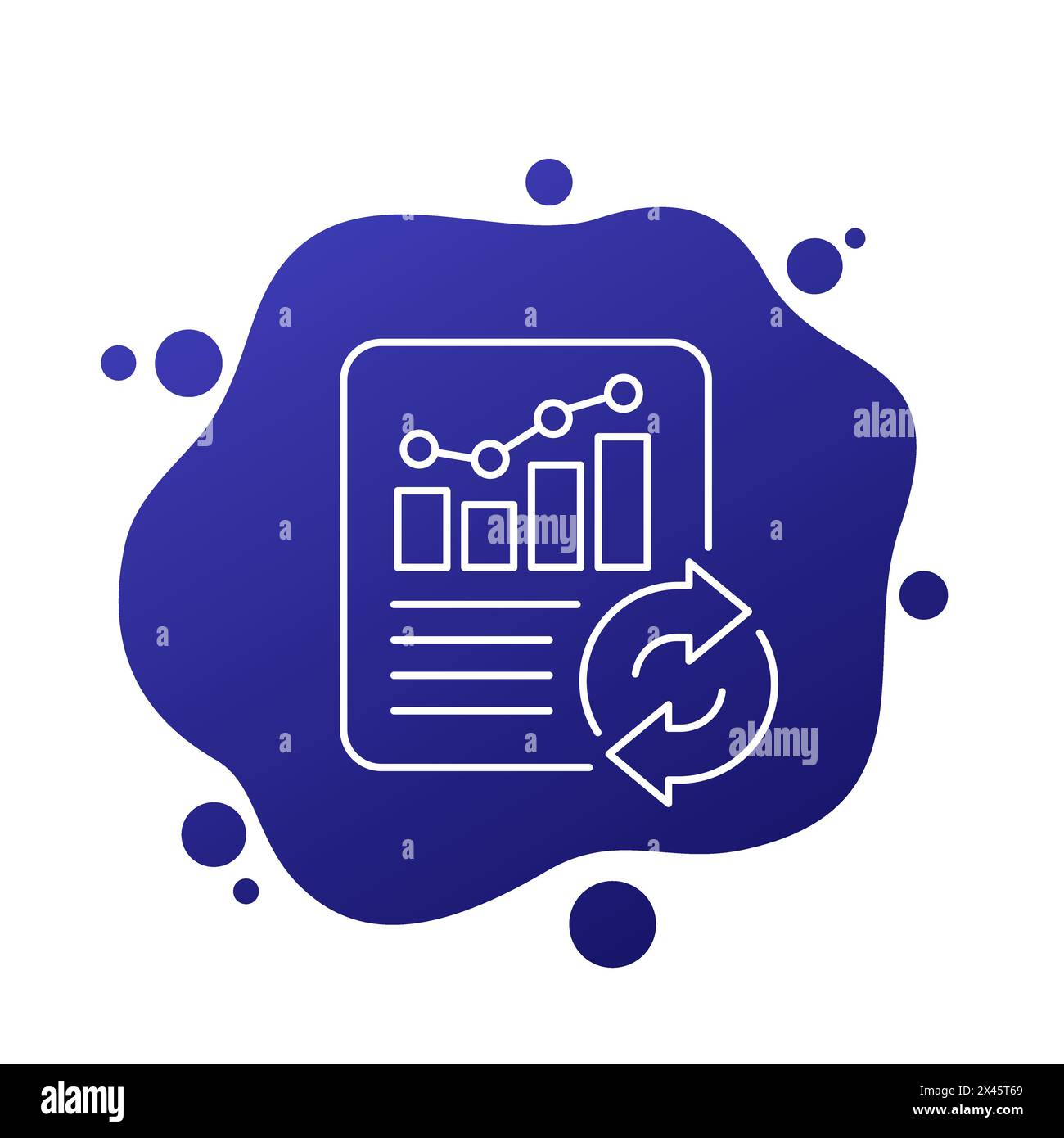 update report icon, line vector design Stock Vector Image & Art - Alamy