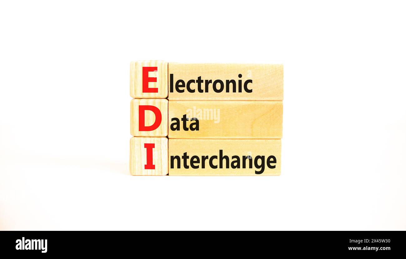 EDI electronic data interchange symbol. Concept words EDI electronic ...