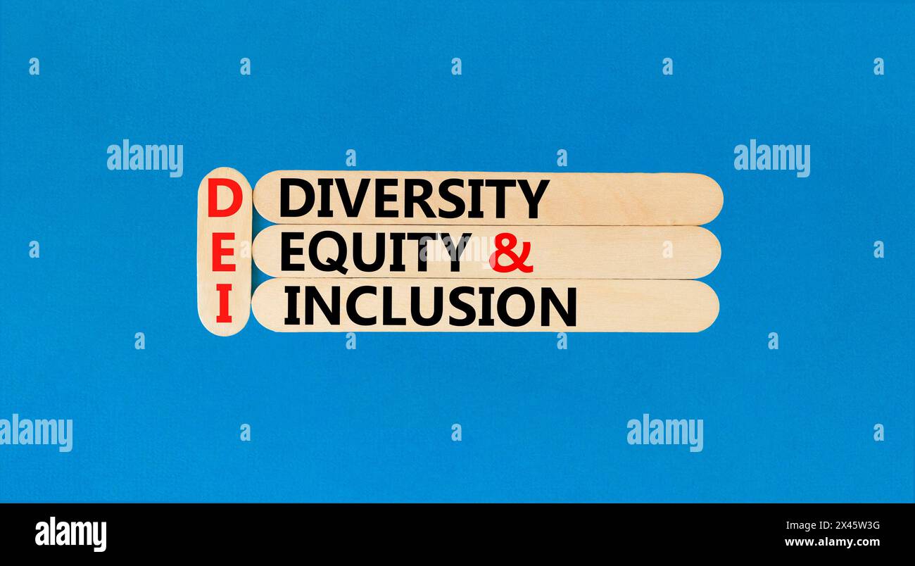 DEI diversity equity and inclusion symbol. Concept words DEI diversity ...