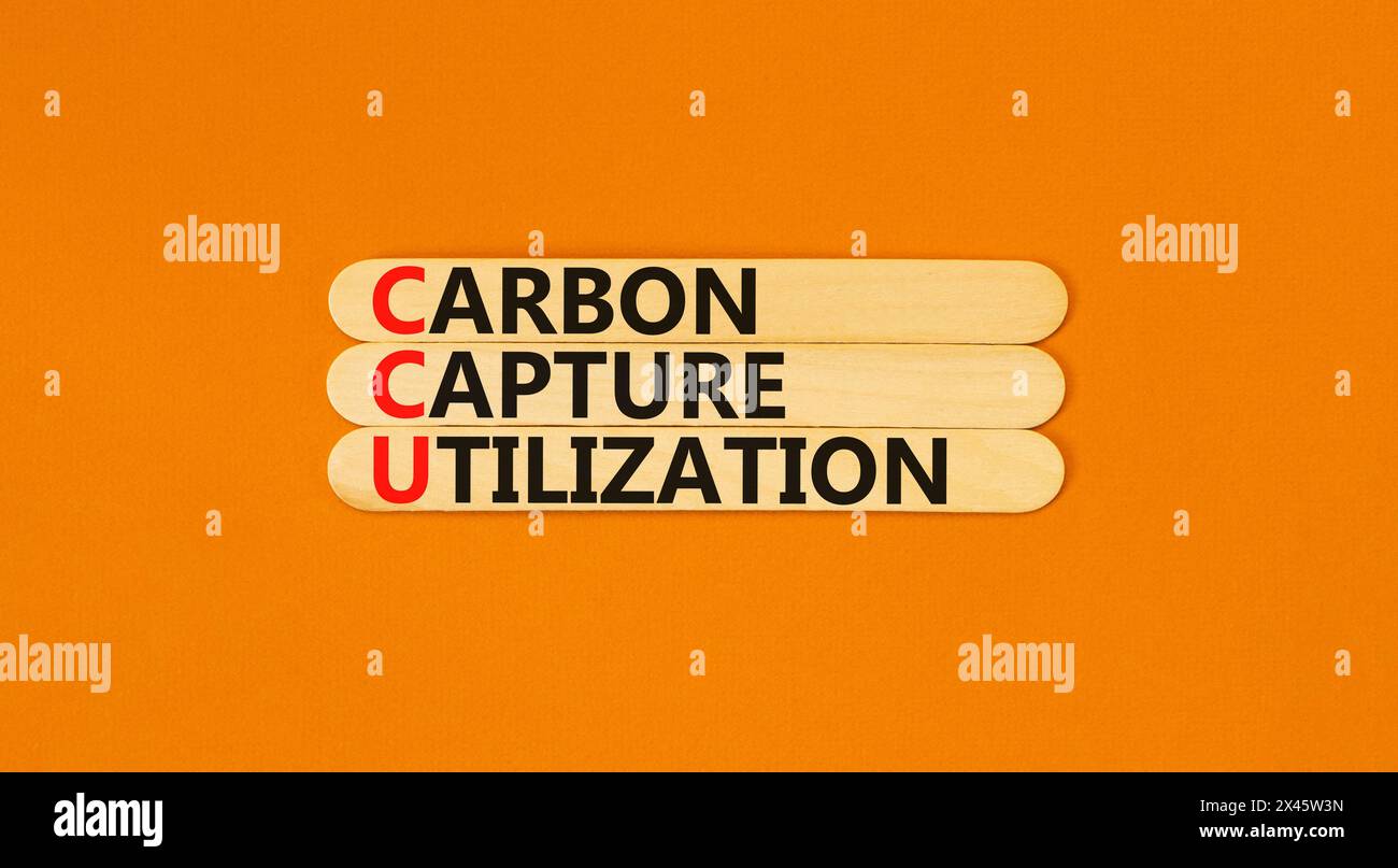 Ccu Carbon Capture Utilization Symbol Concept Words Ccu Carbon Capture