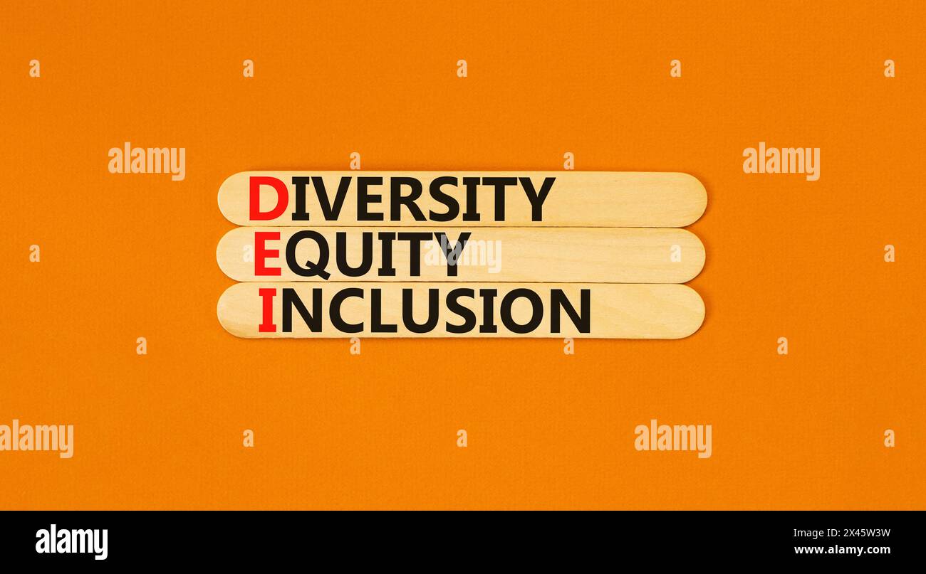 DEI diversity equity and inclusion symbol. Concept words DEI diversity ...