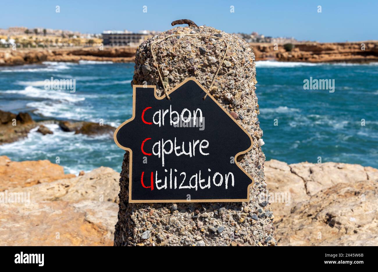 Ccu Carbon Capture Utilization Symbol Concept Words Ccu Carbon Capture