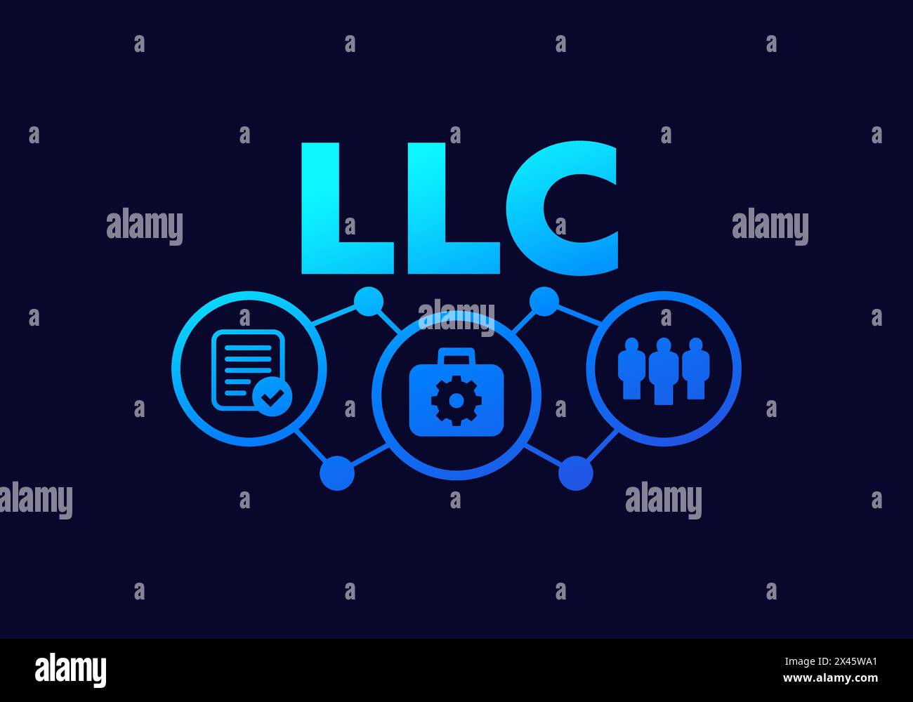 LLC, Limited Liability Company vector design Stock Vector Image & Art ...