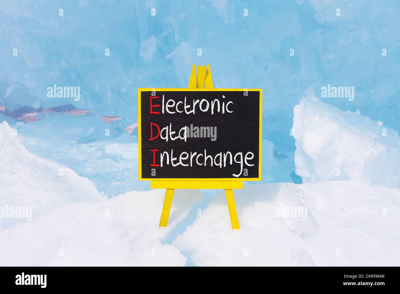 EDI electronic data interchange symbol. Concept words EDI electronic ...