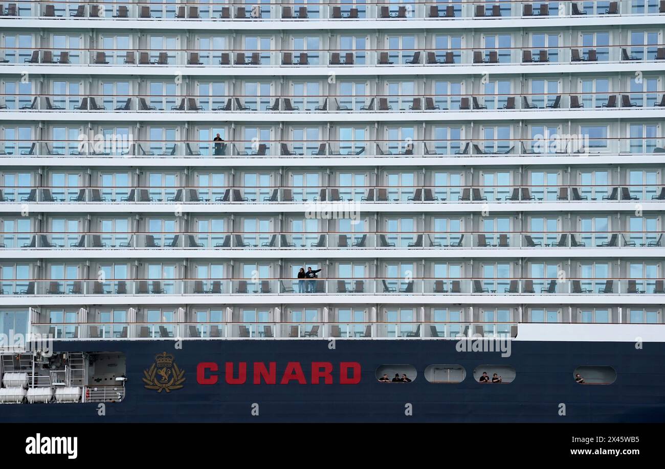 Cunard's newest cruise ship Queen Anne arrives at the City Cruise ...