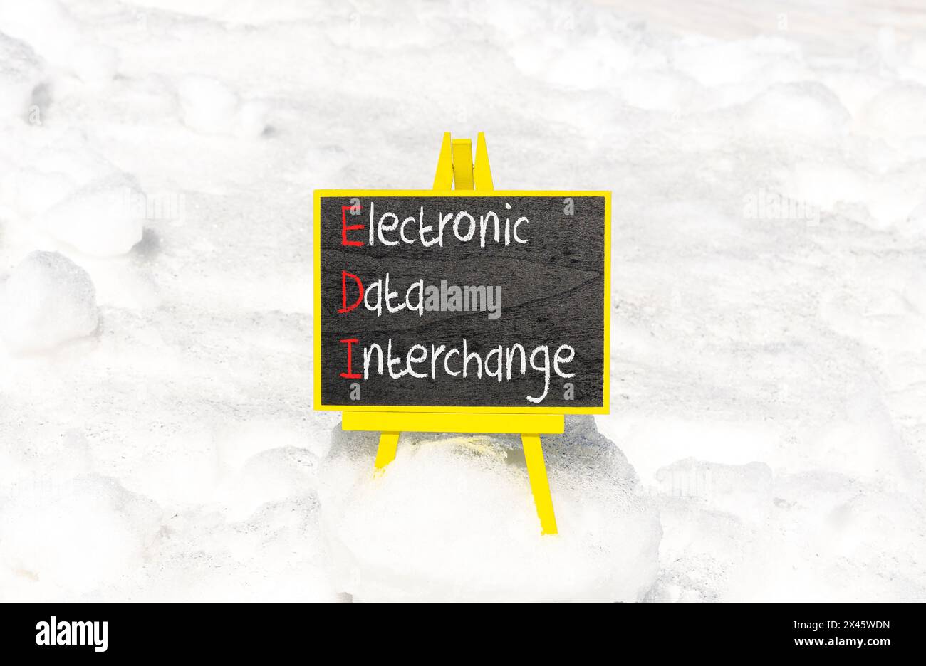 EDI electronic data interchange symbol. Concept words EDI electronic ...
