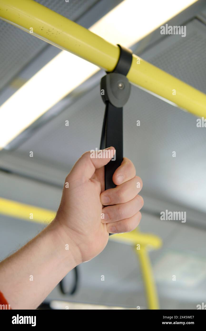 Hand gripping rail hi-res stock photography and images - Alamy