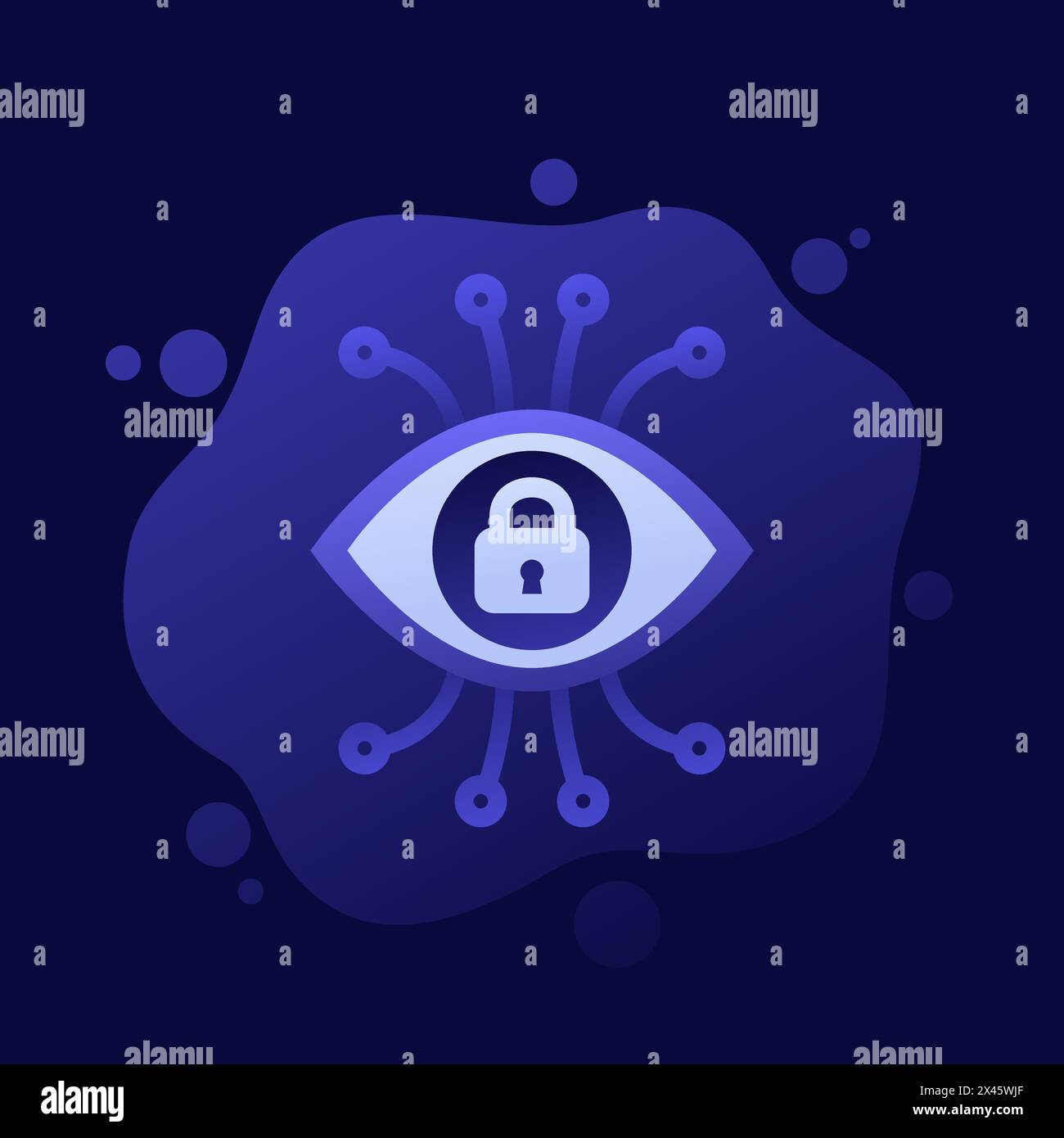 Data privacy protection eye Stock Vector Images - Alamy