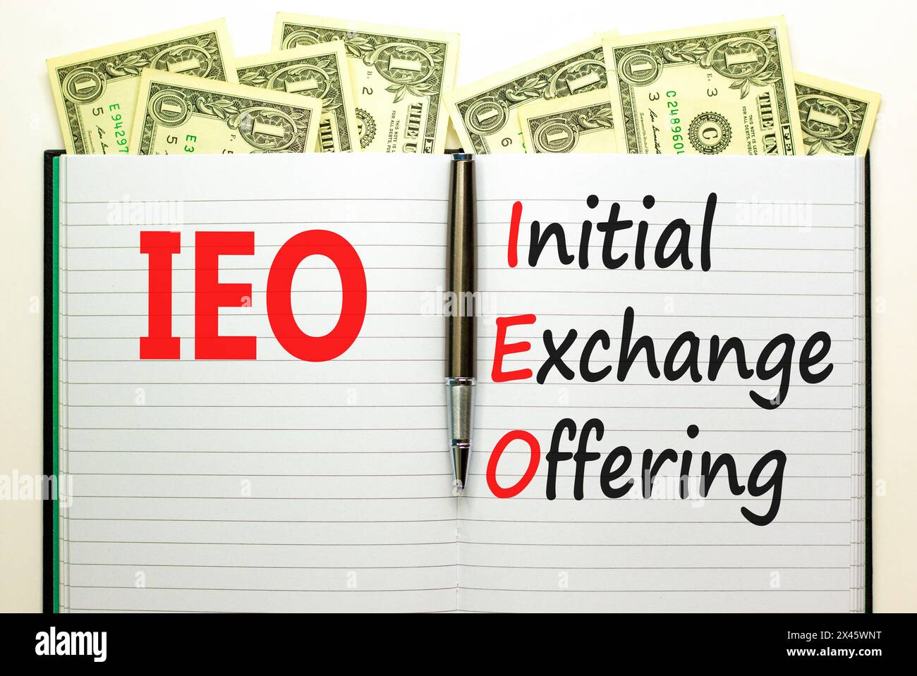 IEO initial exchange offering symbol. Concept words IEO initial ...