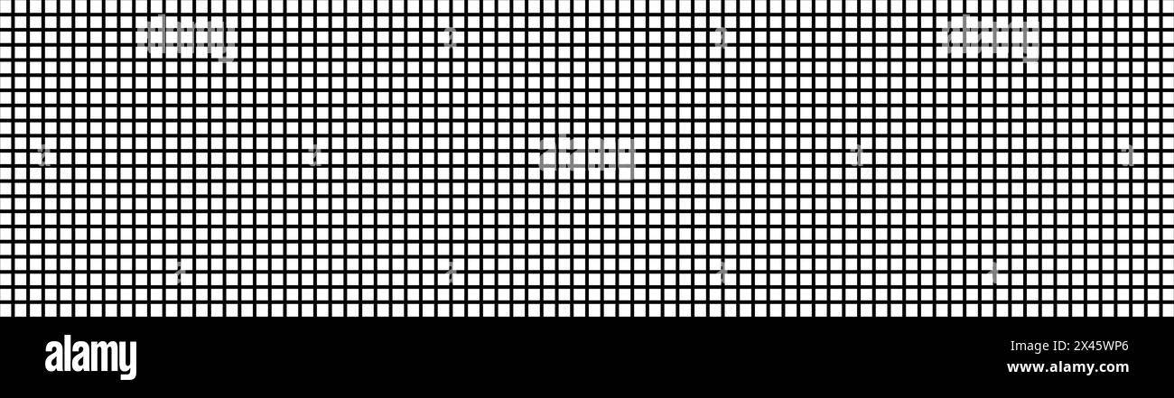 Black and white grid pattern. Monochromatic square grid. Abstract ...