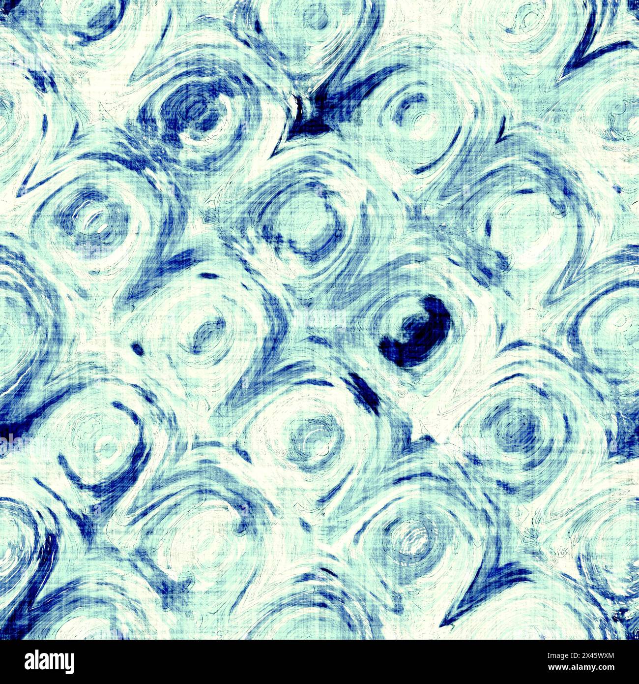 Summer blue dyed wave water pattern with broken linear blotch effect ...