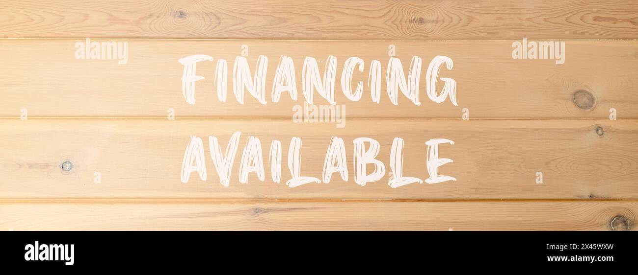 Financing available symbol. Concept words Financing available on ...