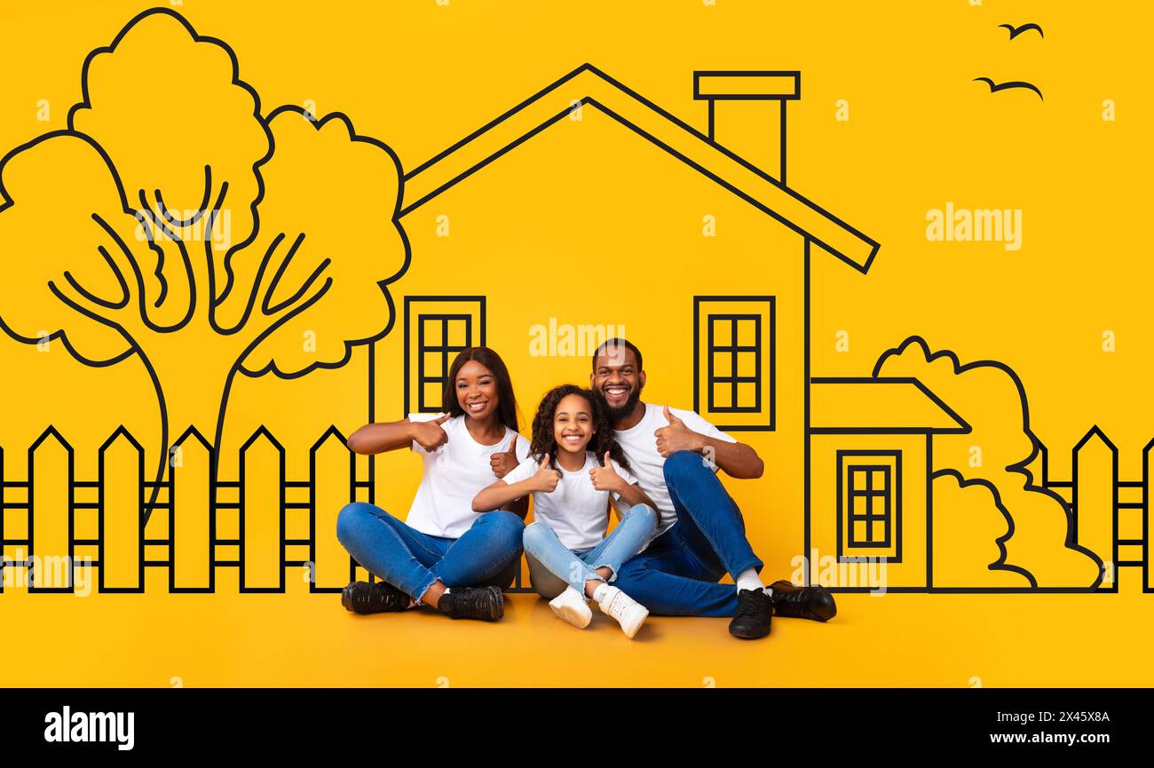 American dream family illustration hi-res stock photography and images ...