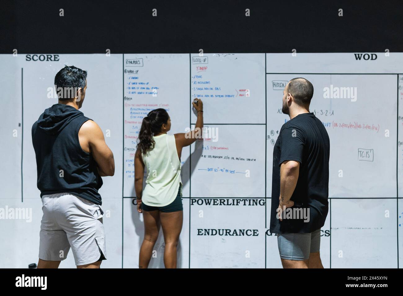 Group anonymous sportive people hi-res stock photography and images - Alamy