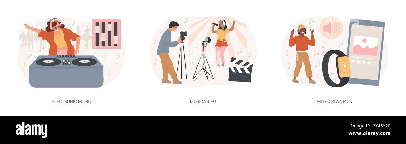 Music industry concept live Stock Vector Images - Alamy