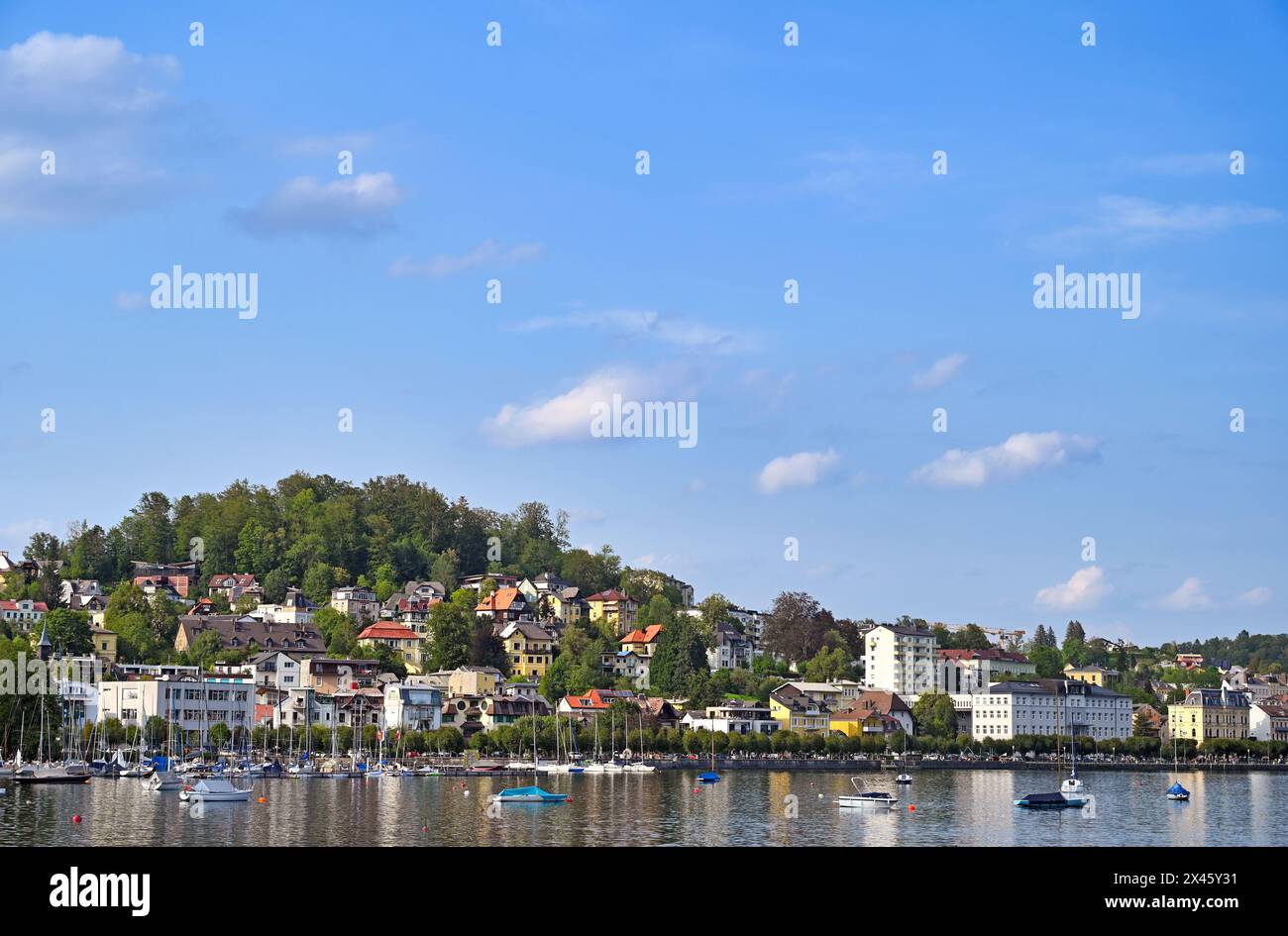 Gmunden lakeside Lake Traun Traunsee Austria Stock Photo - Alamy