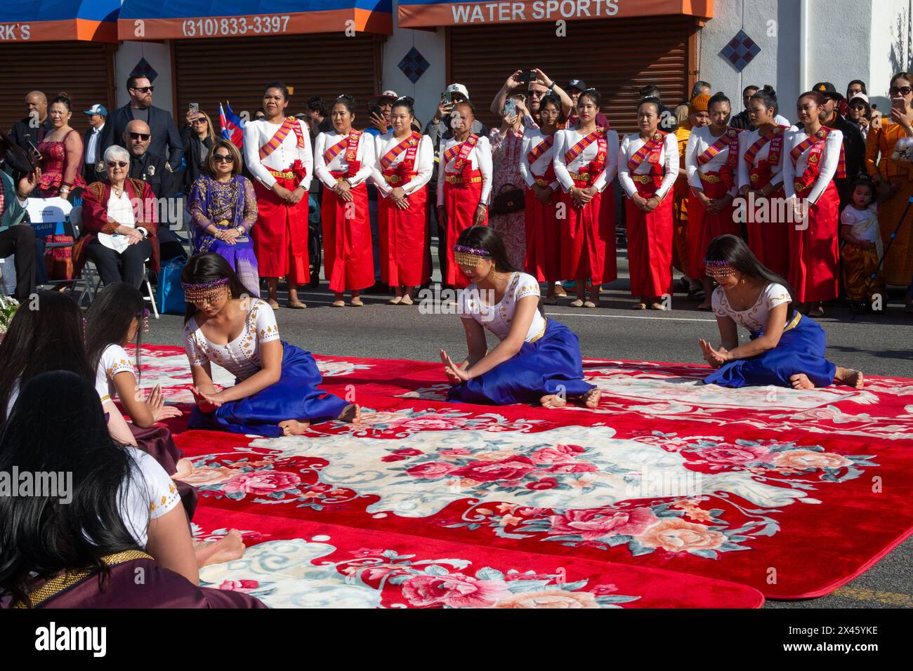 Apsara dancers at the Cambodian New Year Parade and Festival 2024 in ... Apsara dancers at the Cambodian New Year Parade and Festival 2024 in ...