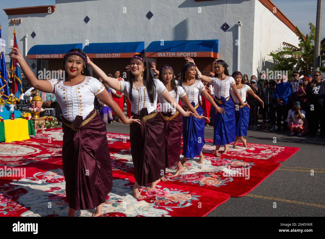 Apsara dancers at the Cambodian New Year Parade and Festival 2024 in ... Apsara dancers at the Cambodian New Year Parade and Festival 2024 in ...
