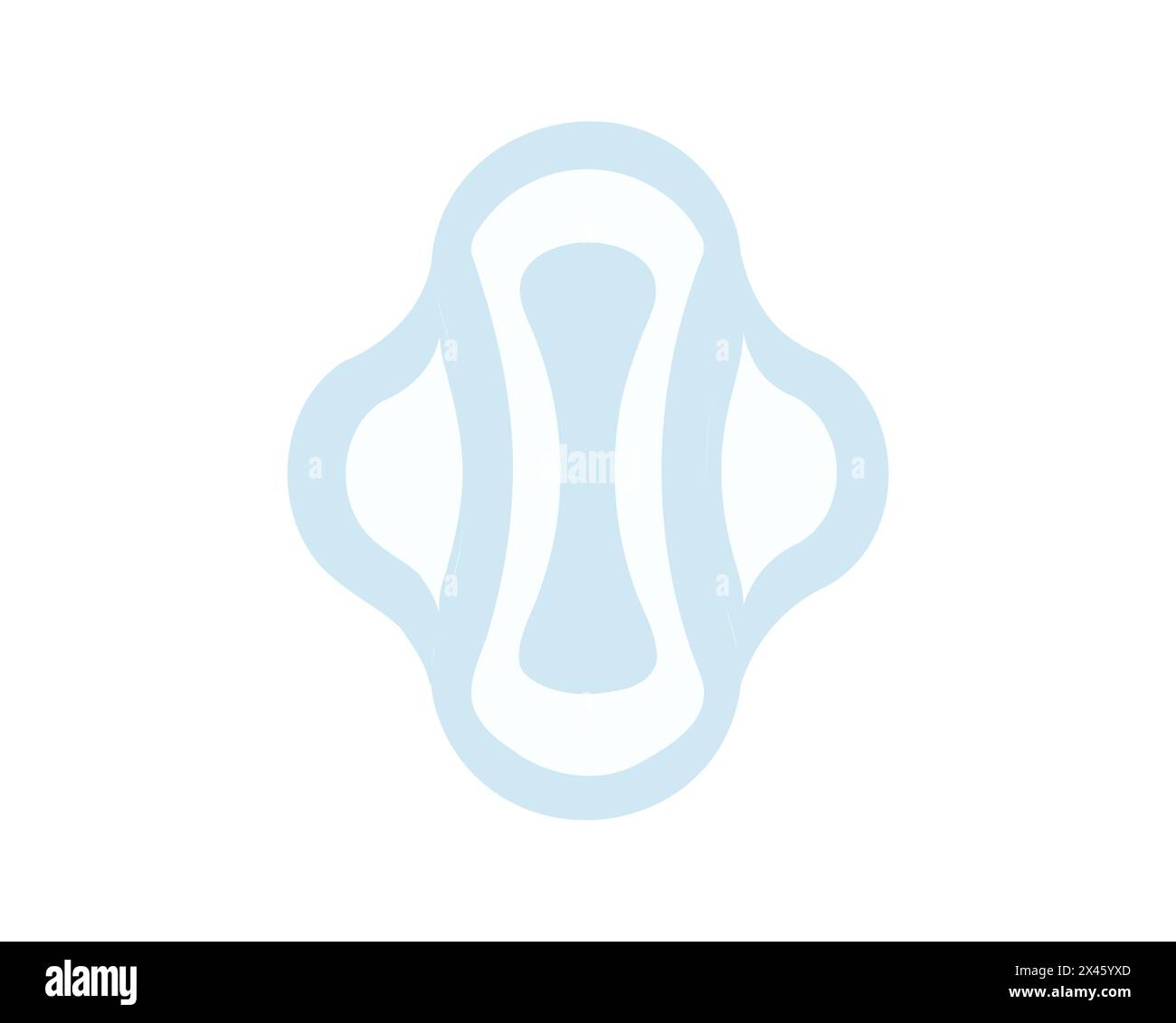 Set of sanitary pads with wings. Illustration of sanitary napkins ...