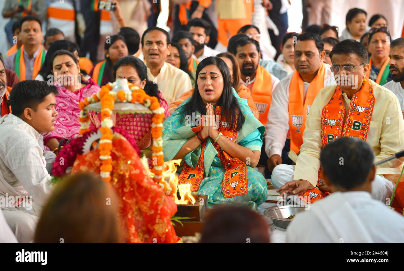 India. 30th Apr, 2024. NEW DELHI, INDIA - APRIL 30: New Delhi BJP ...