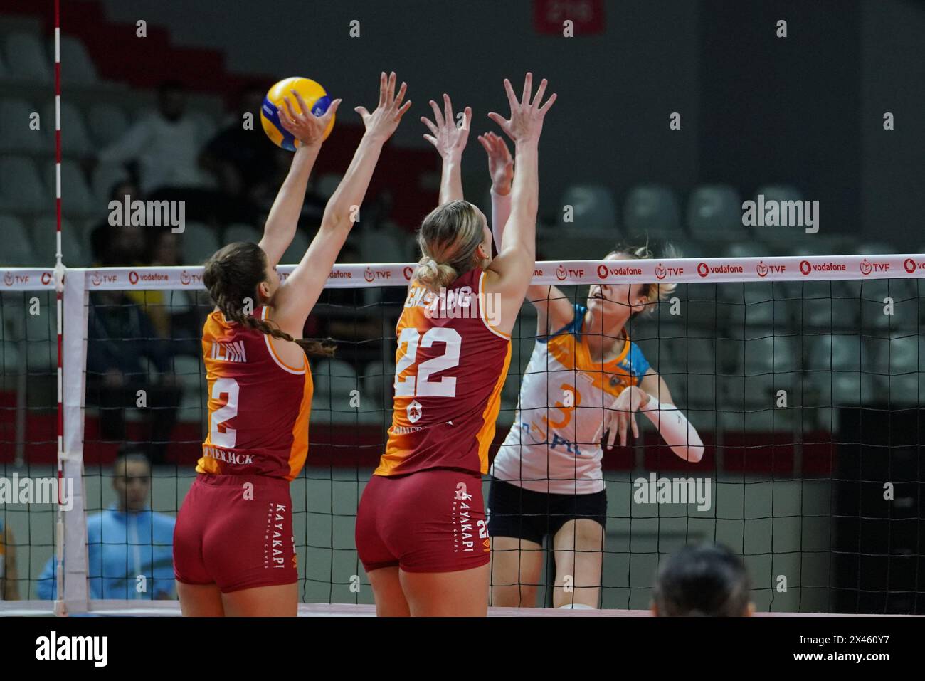 ISTANBUL, TURKIYE - OCTOBER 28, 2023: Ilkin Aydin and Heather Gneiting ...