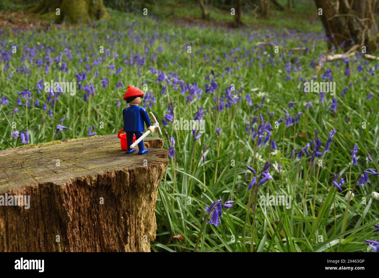Playmobil consturction toy worker looking overwhelmed at the job Stock ...