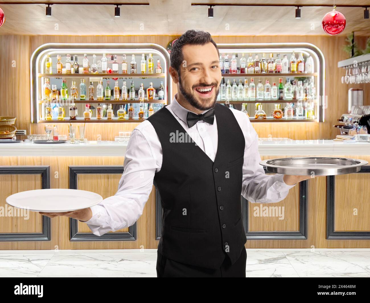 Restaurant staff uniform plate hi-res stock photography and images - Alamy