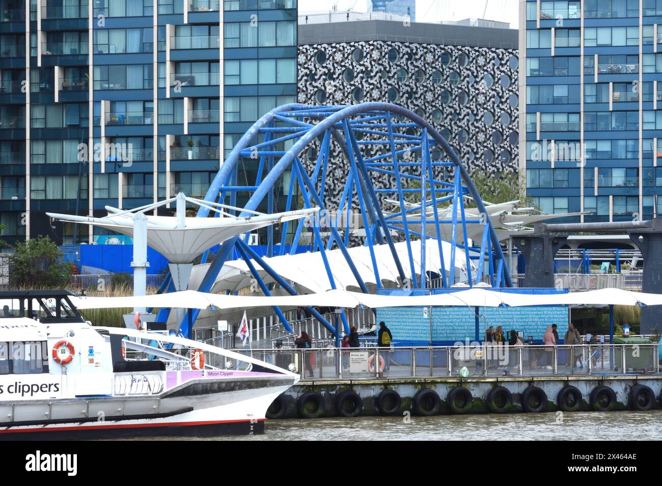 Greenwich Riverside Peninsula on the River Thames. Greenwich. London ...