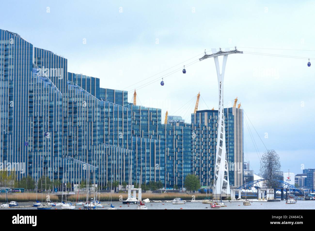 Greenwich Riverside Peninsula on the River Thames. Greenwich. London ...