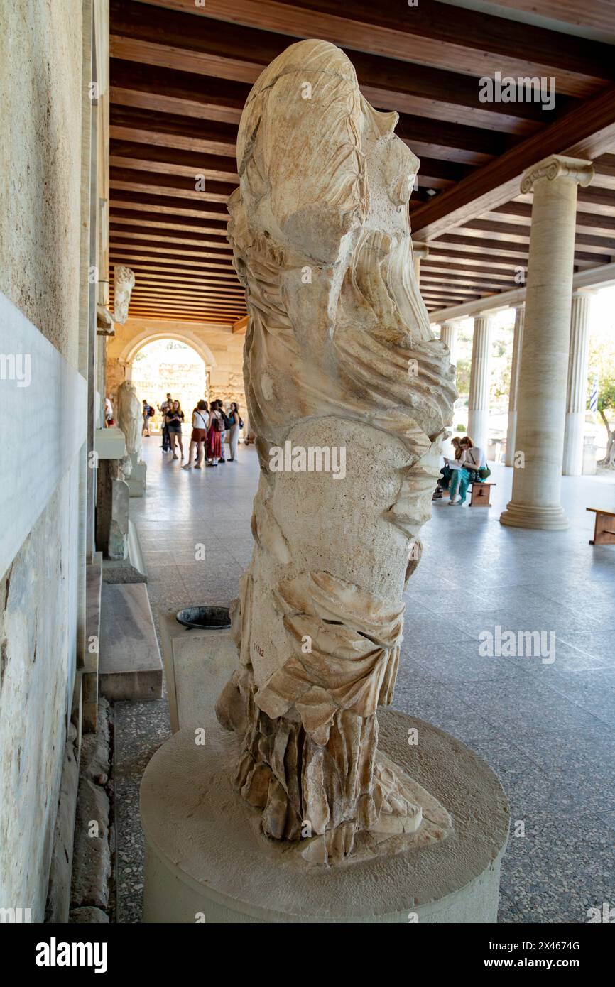 Statue of Aphrodite 420 BC, Agora Museum, Athens, Greece Stock Photo ...