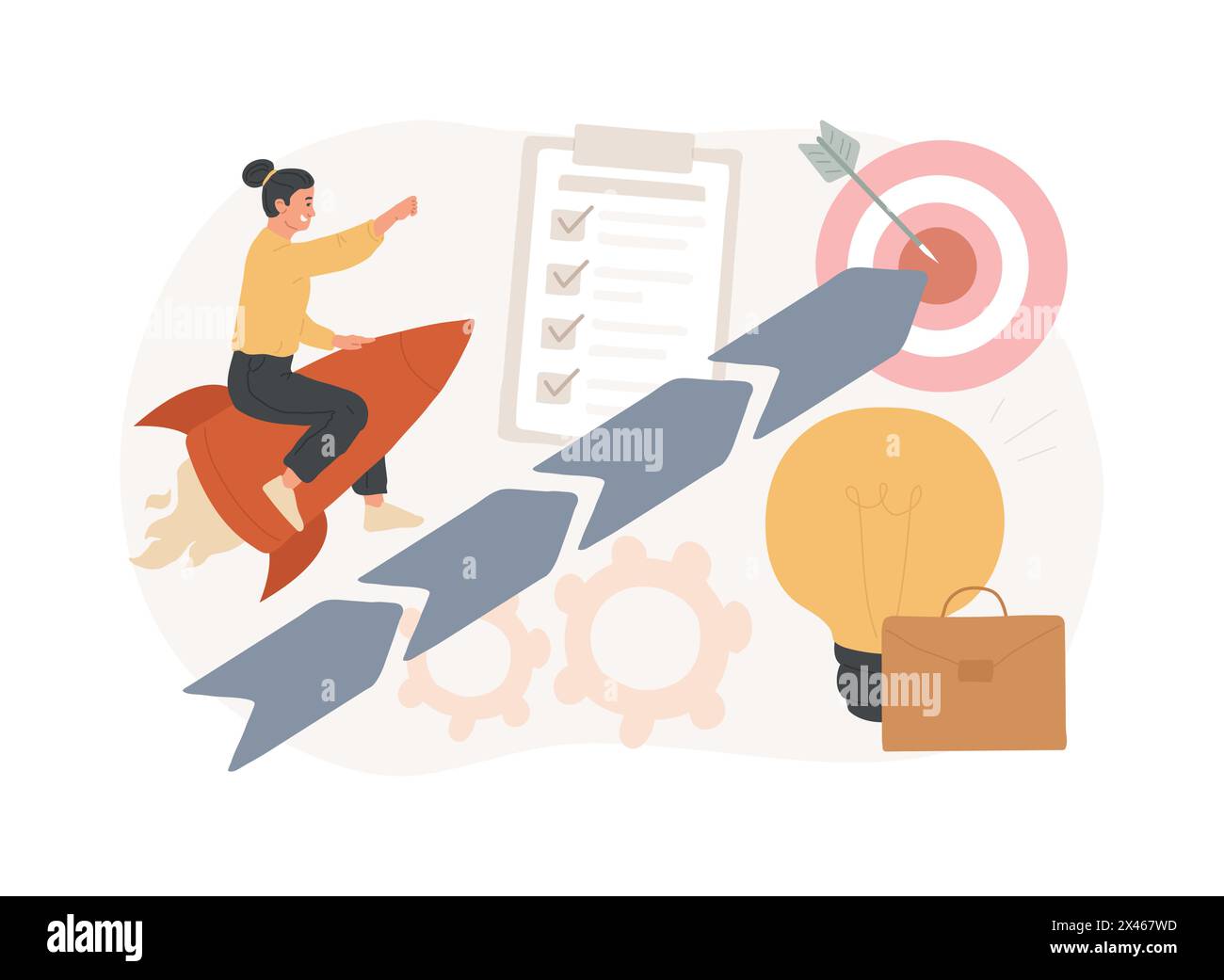 Goals isolated concept vector illustration Stock Vector Image & Art - Alamy