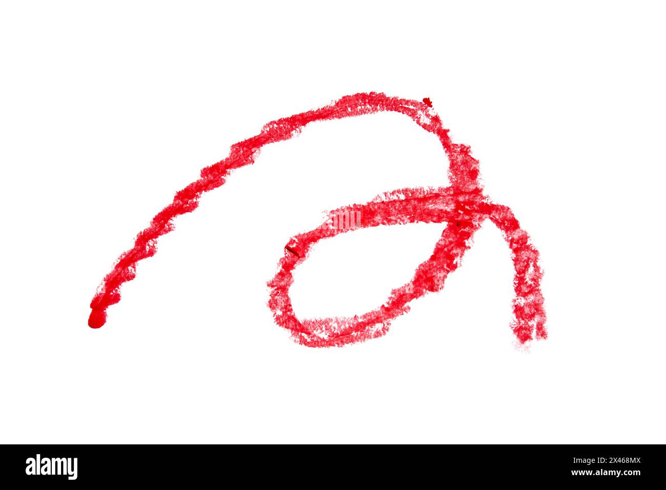 Red crayon sketch Cut Out Stock Images & Pictures - Alamy