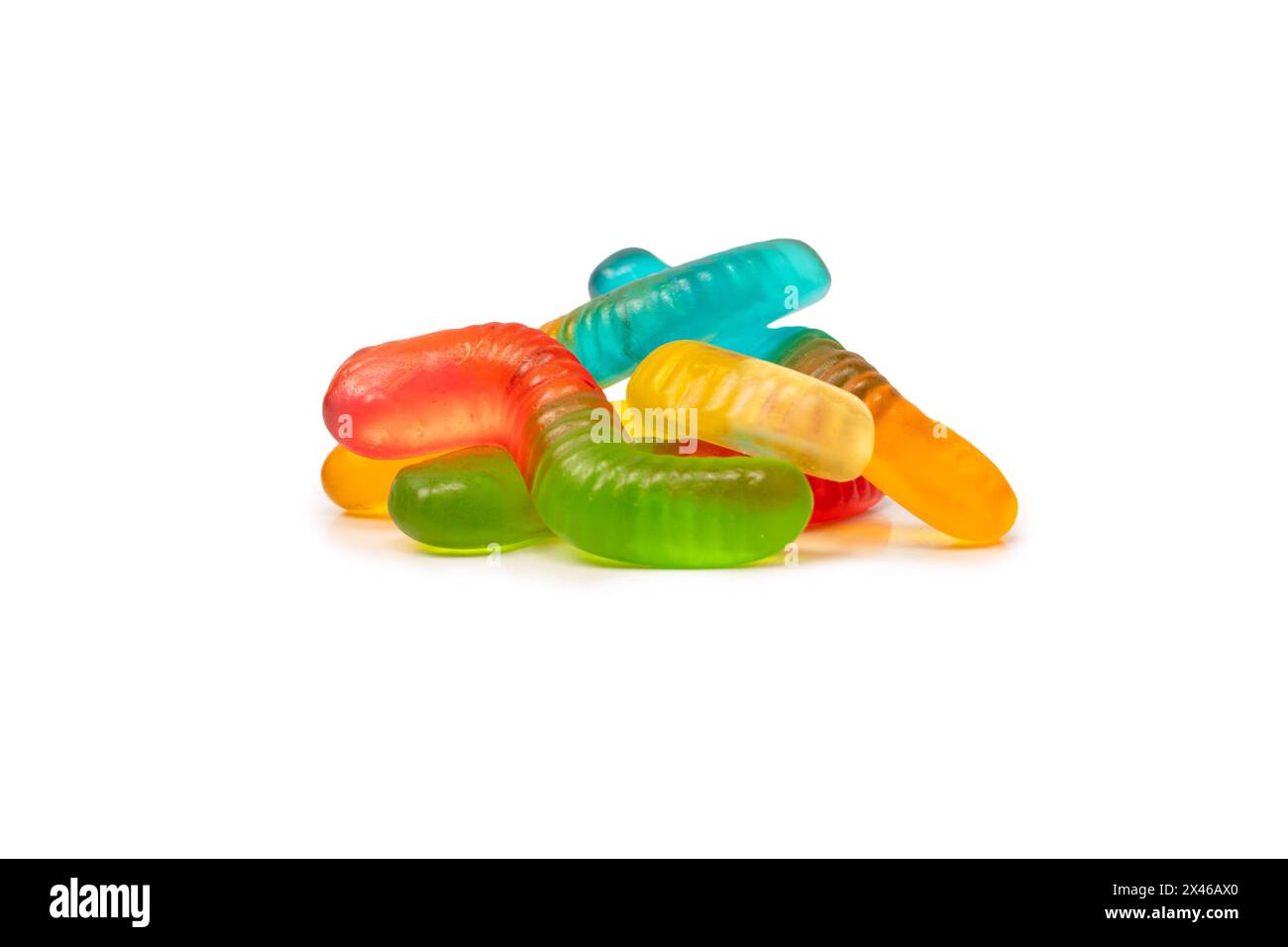 Jelly worm sweet candy Cut Out Stock Images & Pictures - Alamy