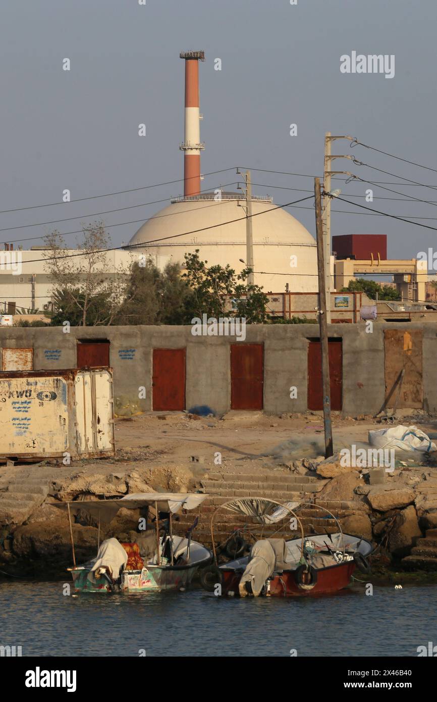 Bushehr, Iran. 29th Apr, 2024. A view of the Bushehr nuclear power ...