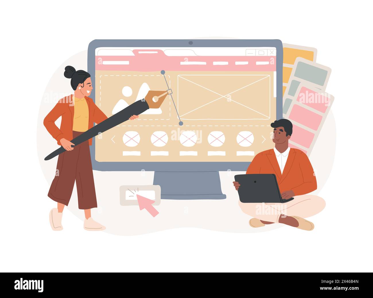 Layout isolated concept vector illustration Stock Vector Image & Art - Alamy