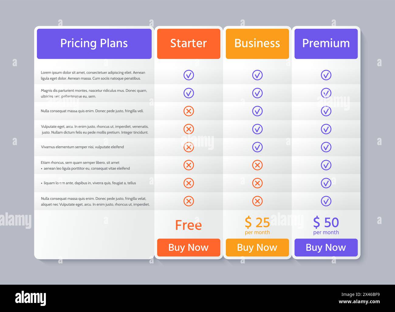 Three row column Stock Vector Images - Alamy