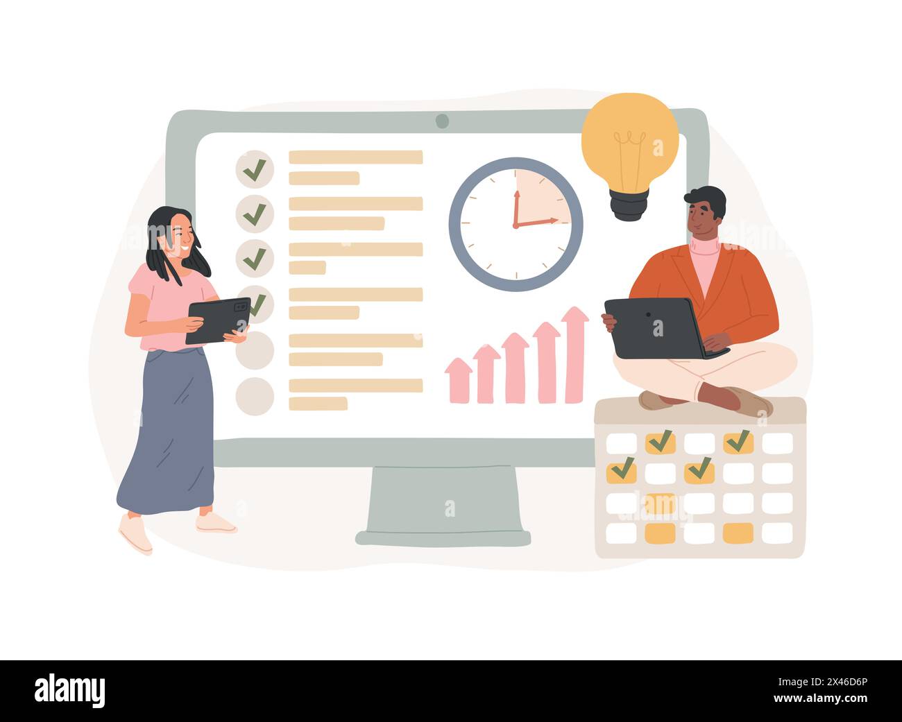 Project planning isolated concept vector illustration Stock Vector ...